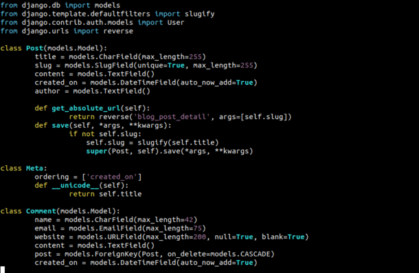 Creating Django Models: A Tutorial- CloudSigma