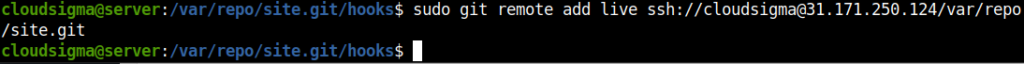How To Configure Automatic Deployment With Git With A Vps • Cloudsigma