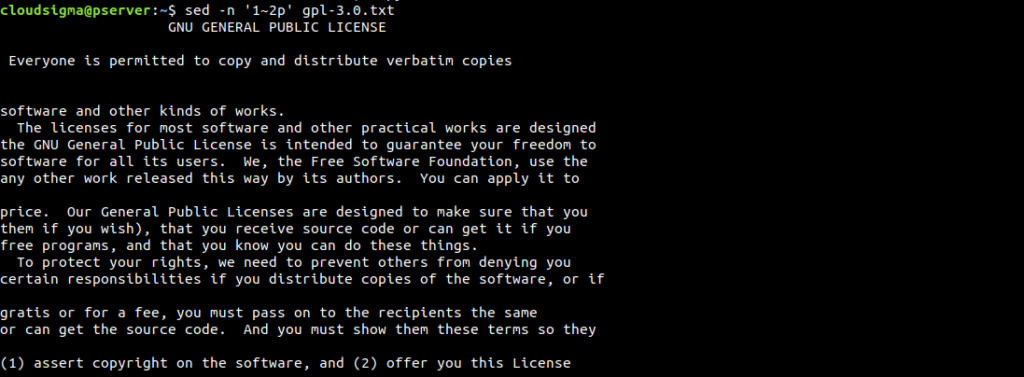 Sed Stream Editor & Manipulating Text in Linux- CloudSigma