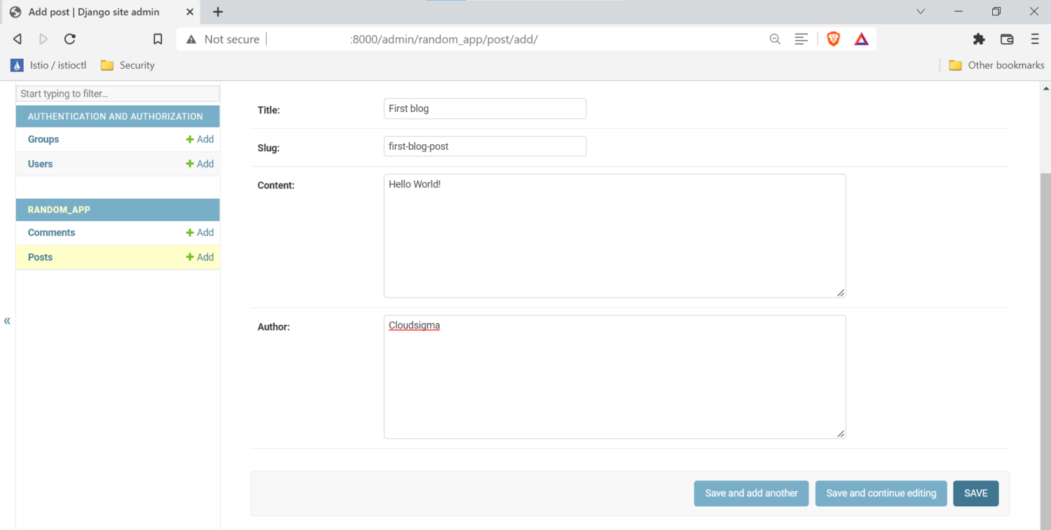Create Views Django Web Application Framework Cloudsigma