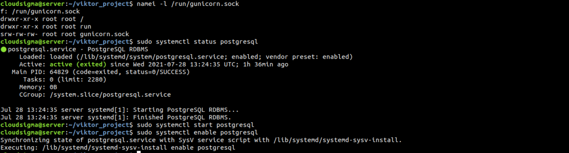 Django with PostgreSQL, Nginx, Gunicorn on Ubuntu- CloudSigma