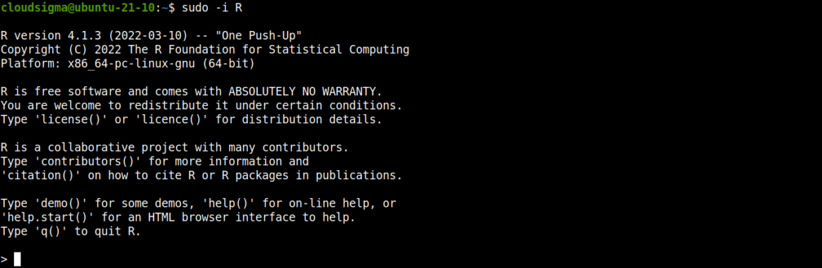 Installing R on Ubuntu 21.04: A Tutorial • CloudSigma