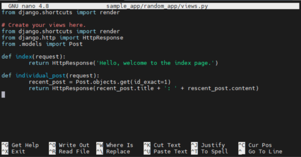Create Views Django Web Application Framework- CloudSigma