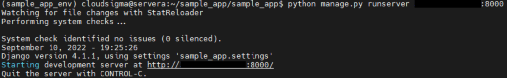 Create Views Django Web Application Framework- CloudSigma