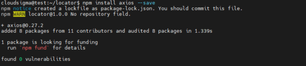 Using Node.js Modules with npm and package.json- CloudSigma