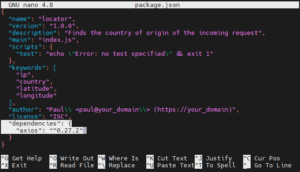Using Node.js Modules with npm and package.json- CloudSigma