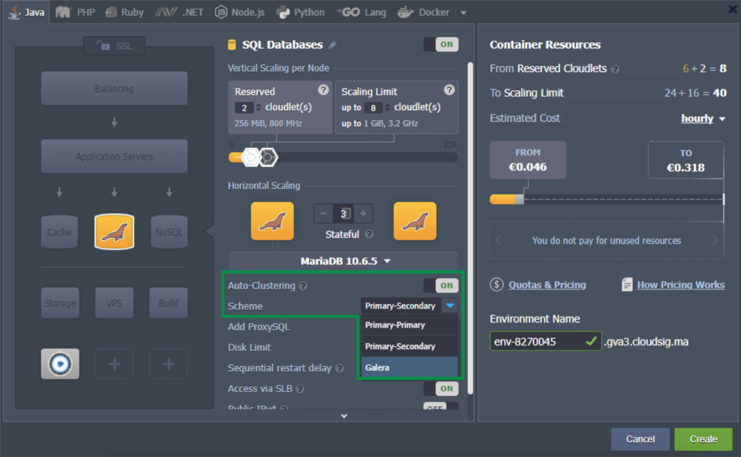 Using MariaDB-as-a-Service on the PaaS Platform- CloudSigma
