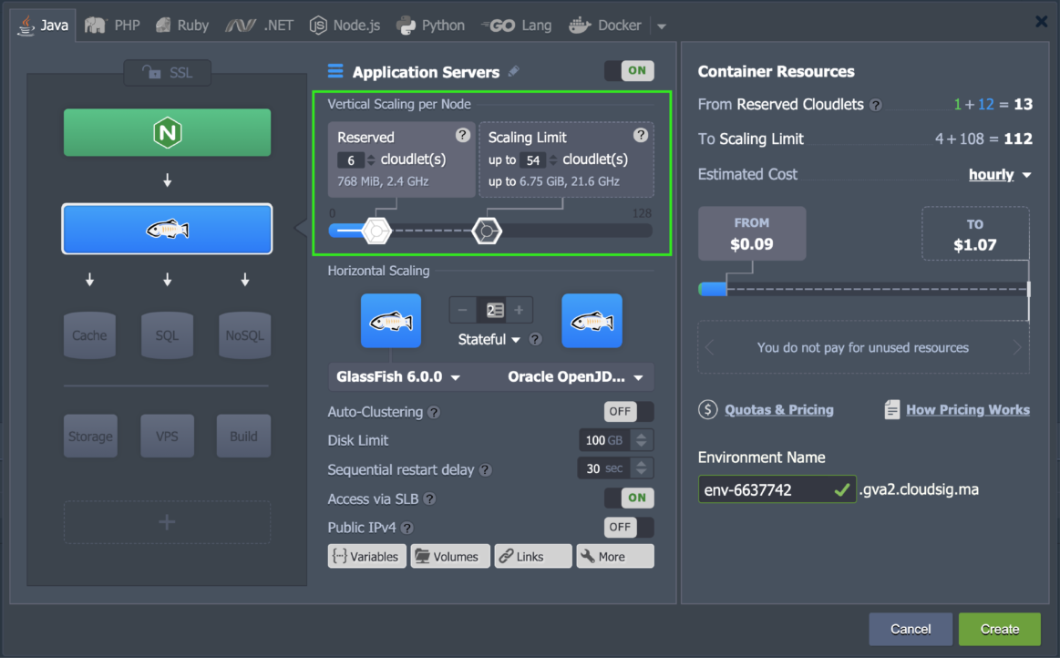 CloudSigma PaaS Platform Automatic Vertical Scaling- CloudSigma