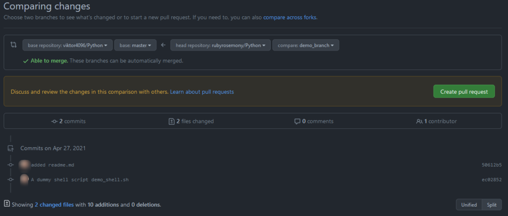 Creating a Pull Request on GitHub • CloudSigma