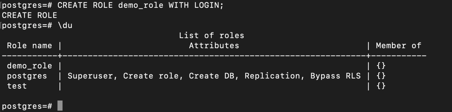 How to Use Roles and Manage Permissions in PostgreSQL • CloudSigma