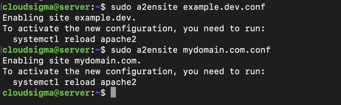 Setting Up Apache Virtual Hosts on Ubuntu 20.04 • CloudSigma