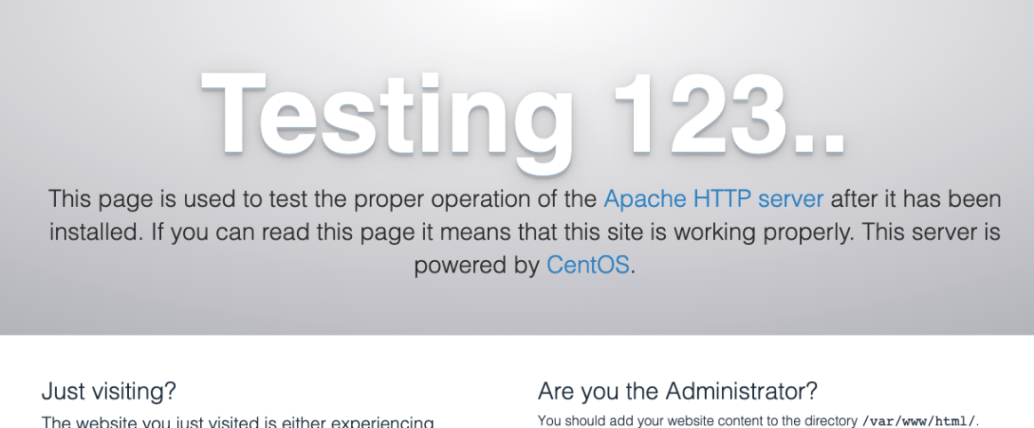 Installing the Apache Web Server on CentOS 7 • CloudSigma