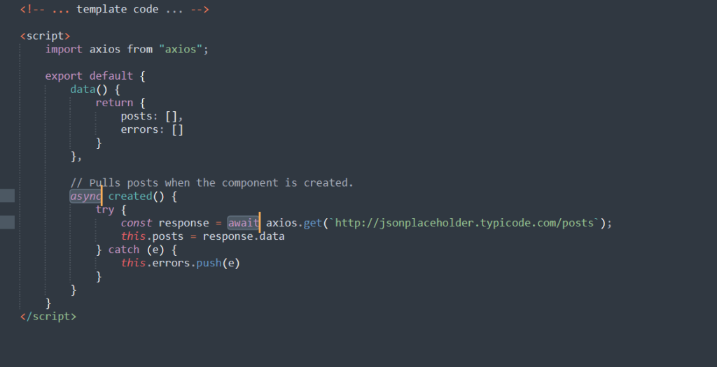 Configuring A Rest Api With Axios In Vuejs Tutorial Cloudsigma 6787